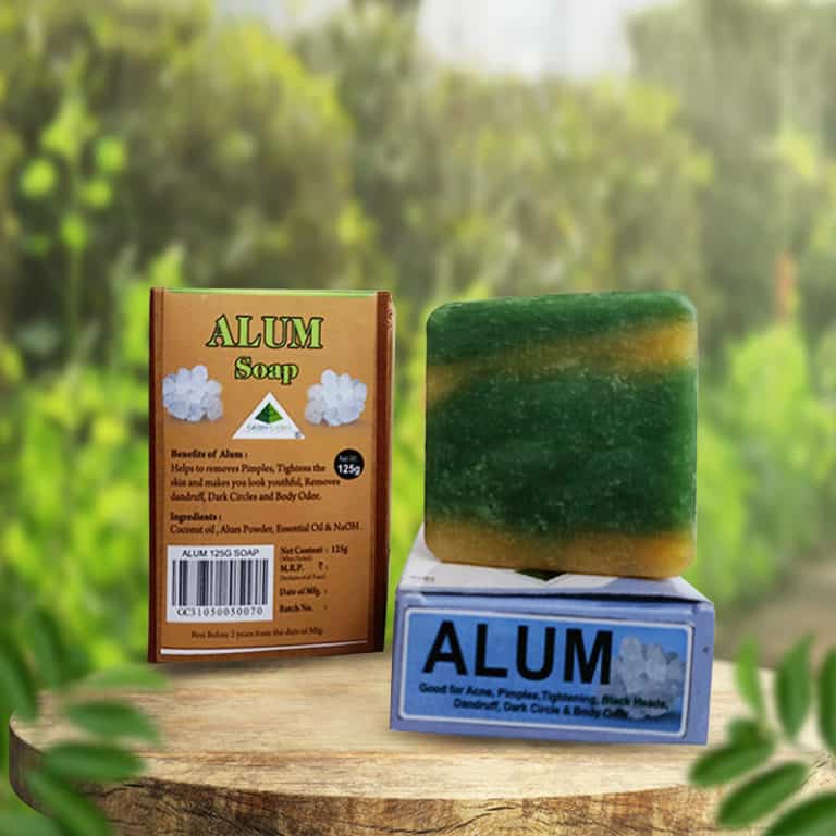 Alum Soap 100g - Rejuvenates skin all over again. - Green Cairo
