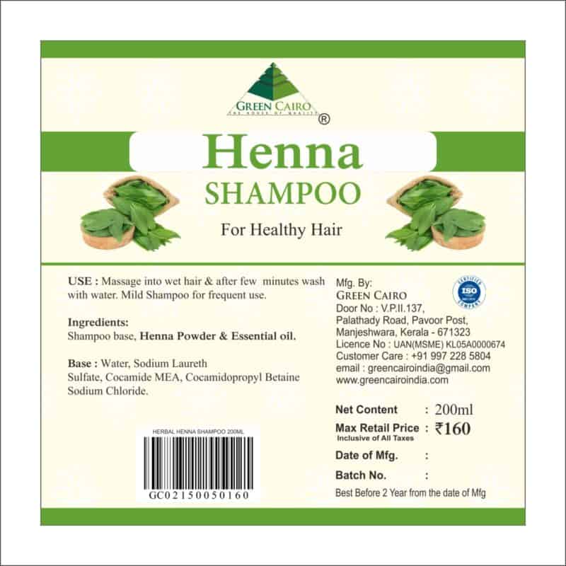 Henna Shampoo helps treat rough, dry hair giving your hair a voluminous ...