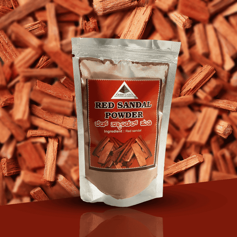 Red Sandal Powder 40g - eradicates blemishes and black marks - Green Cairo