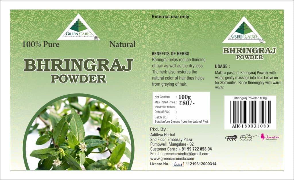 Bhringraj Powder 100g - Green Cairo