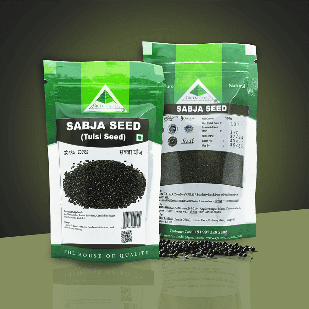 Tulsi Seeds (Sabja) 100g - Green Cairo